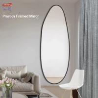 China Large Iron Bathroom Wall Metal Framed Modern Decor With Glass Mirror And Gold Frame for sale