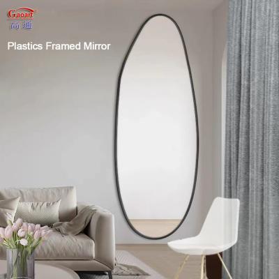 China Large Iron Bathroom Wall Metal Framed Modern Decor With Glass Mirror And Gold Frame for sale