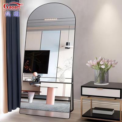China Full Length Body Salon Standing Sticker Mirror for Living Room in Bathroom Wall Decor for sale
