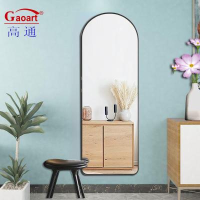China Wall Art House Full Body Length Salon Bathroom Large Dress Stand Standing Sticker Mirror for sale