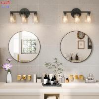 China Huge Hotel Hair Station Funky Toilet Full Length Salon Sticker Round Mirror Wall Decor for sale