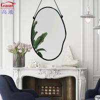 China Customized Size Art Deco Vintage Antique Plastic Frame Mirror for Bathroom Decorative for sale