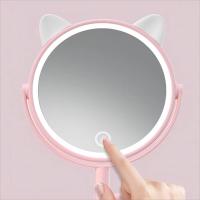 China 6 Inches Simple Makeup Mirror with Adjustable Angle and Convenient Built in Tray for sale