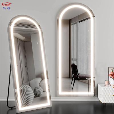 China Eco Friendly Anti fog Licensed Silver Mirror Vanity Tabletop Makeup Mirror With LED Lighting for sale