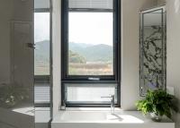 China SLEEK 86 series minimalist narrow frame awning window for sale