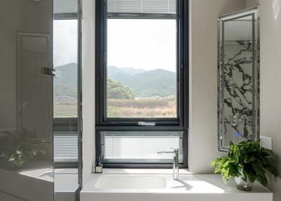 China SLEEK 86 series minimalist narrow frame awning window for sale