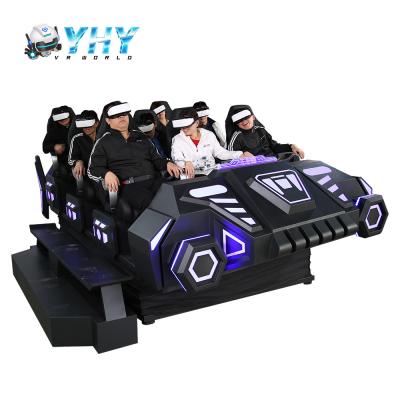 China Amusement Park Realistic Experience 9D VR Cinema For 9 Players for sale