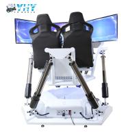 China White Color 3 Screen 6 DOF VR Driving Simulator Games For Indoor Playground for sale