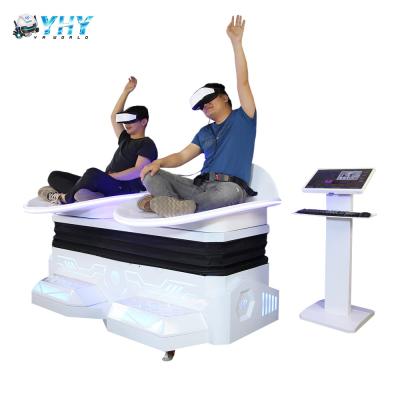 China Fibreglass Frame 3 Dof Movie Game 9D VR Cinema Roller Coaster Slide Simulator for sale