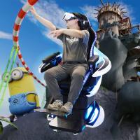 China VR 360 Chair 9D Roller Coaster Indoor Simulation Flight Simulators Game Machine for sale