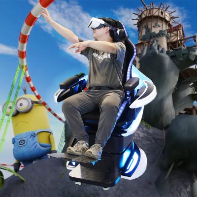 China VR 360 Chair 9D Roller Coaster Indoor Simulation Flight Simulators Game Machine for sale