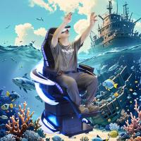 China VR 360 Chair 9D Roller Coaster Indoor Simulation Flight Simulators Game Machine for sale
