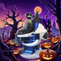 China Amusement Part Virtual Reality Simulator 360 Degree Rotation Vr 9D Cinema Single Seat for sale