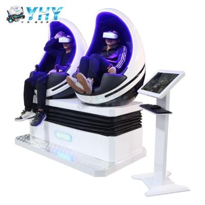 China 9D VR Chair Virtual Reality Glasses 2 Seater Egg Machine 3 Dof Platform Simulator Game Park Equipment for sale