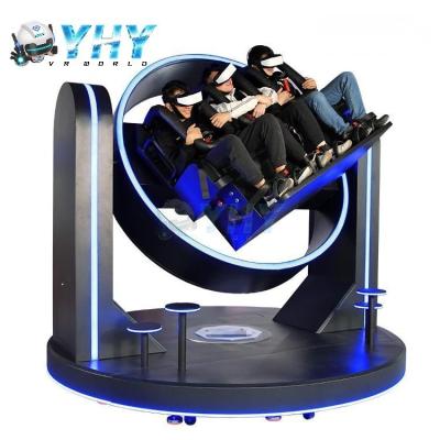 China Three Players Rotation Big Size Roller Coaster Virtual Reality Game Simulator Vr Amusement Park Equipment for sale