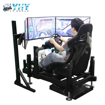 China YHY 4DOF Sim Racing Cockpit with Aluminum Alloy Structure and 3 Screen Display Motion Racing Simulator for sale