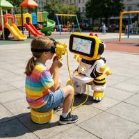 China 9D Virtual Reality Amusement VR Game Machines for Kids for Shopping Mall Airport Public Indoor Fiberglass Metal for sale