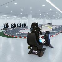 China Immersive AR Racing Simulator with Real RC Car Integration and Dynamic Motion Feedback for sale