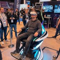 China All-Aluminum Alloy 3-Axis VR Motion Platform VR Crossing Chair With Compact Space-Vehicle Design for sale