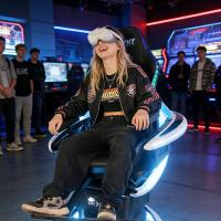 China 3-Axis VR Dynamic Simulator VR Crossing Chair 360 Rotation Compatible with Pico VR Headsets for sale