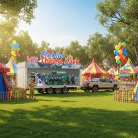 China Indoor VR Truck Mobile Simulator Profitable Business Equipment for Virtual Reality Arcade Amusement Park Gaming for Outdoor for sale