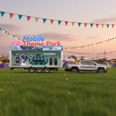 China Newest Mobile Vr Trailer Truck Professional 9D Virtual Reality Simulator Game for Outdoor Commercial Amusement Center for sale