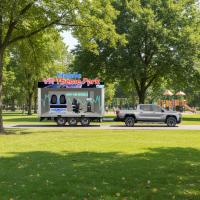 China Newest Mobile Vr Trailer Truck Professional 9D Virtual Reality Simulator Game for Outdoor Commercial Amusement Center for sale