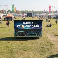 China Customized Color 9D VR Truck Cinema Customized Virtual Reality Simulator Mobile Game Zone for sale