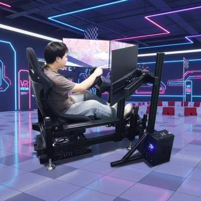 China New Design 3 DOF 3 Screen Racing Car With Sync Game Motion Feedback Racing Simulator With Motion for sale