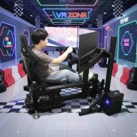 China 3 Screen Racing Simulator Cockpit Motion Driving Sim Rig with Gaming Seat PC & Console for sale