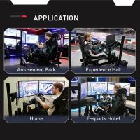 China 4-Axis Motion Racing Simulator Cockpit Hydraulic Seat Car VR Game Machine Arcade Sim Racing Driving 3 Dof Dynamic Platform for sale