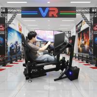 China 4-Axis Motion Racing Simulator Cockpit Hydraulic Seat Car VR Game Machine Arcade Sim Racing Driving 3 Dof Dynamic Platform for sale