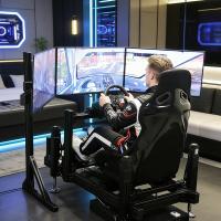 China Popular Motion Sim Rig Aluminium Profile Race Car Driving Simulator Game Seat Sim Racing Cockpit for sale