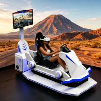 China 9D Virtual Reality Racing Car Indoor Outdoor Amusement Equipment Fiberglass Customization Vr Driving Gaming Machine Car for sale