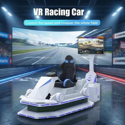 China 9D Virtual Reality Racing Car Indoor Outdoor Amusement Equipment Fiberglass Customization Vr Driving Gaming Machine Car for sale