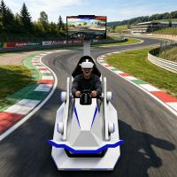 China Real Feel 9D Virtual Reality Vr Racing Outdoor Car Sports Simulator Mall Game Center for sale
