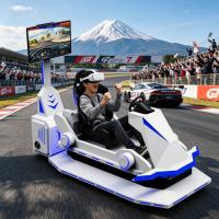 China VR Racing Simulator 3DOF Platform Racing Car Driving Simulator Speed Racing Game Arcade Machine VR Game Machine for sale