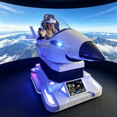 China Large 3D Dynamic Flight Simulator 9d VR Fighter Indoor Home Plastic PC Space Capsule Aircraft Game Equipment Shopping Malls for sale