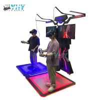China Interactive Indoor Playground Vr Gun Shoot Simulator Game Machine for Sale Arcade Vr Battle Machine With Htc Vr Glasses for sale