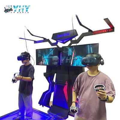 China Arcade Virtual Reality Dancing Music Simulator VR Walk Platform 2 Players VR Battle Game Simulator for sale