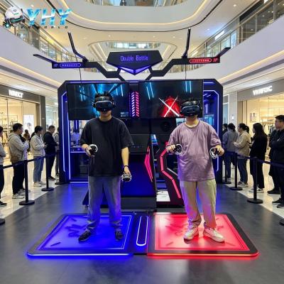 China Golden Hand 9D VR Interactive Simulator Standing Platform 2 Players Indoor/Outdoor Durable Metal/Plastic HTC Vive for sale