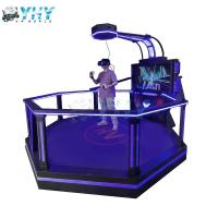 China Commercial Interactive VR Battle Station Blue Lighting Immersive Obstacle-Course Competition VR Arcade Machine VR Experience for sale