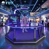 China Interactive VR Games Simulator 9D Virtual Reality 1 Players Large Space HTC 9D VR Simulator for VR Gaming Park for sale