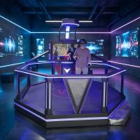 China Theme Park Indoor Earn Money Virtual Reality Battle Games Machine VR Walking Platform for sale