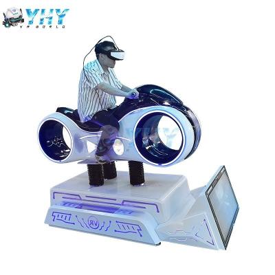 China Kids Indoor Playground 360 Virtual Reality Equipment Coin Operated Motorcycle Games 9d VR Racing Car 9d VR Motor Simulator for sale