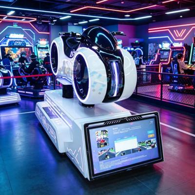 China Amusement Park Motor Racing Rides Simulator VR Motorcycle Driving Simulator Racing Gaming Machine for sale