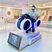 China Kids Indoor Playground 360 Virtual Reality Equipment Coin Operated Motorcycle Games 9d VR Racing Car 9d VR Motor Simulator for sale