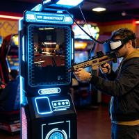 China Virtual Reality Battle Shoot Simulator Self-Service VR Game Simulator Shoot Arcade Game Machine for sale