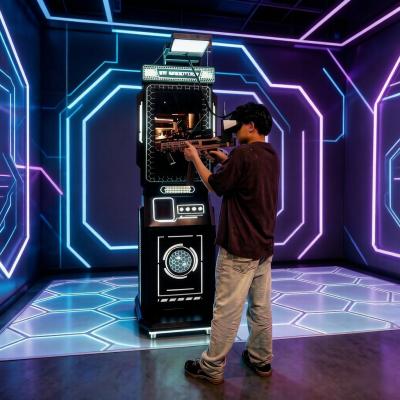 China Hot Sale Commercial 9D VR Shoot Simulator Machine Interactive VR Gun Shoot Game for Arcade Center for sale