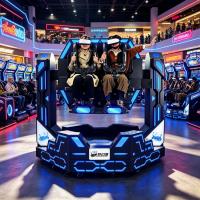 China High-Yield Commercial VR Theme Park Ride Double-Seat 1080 degree roller coaster Motion Simulator for sale